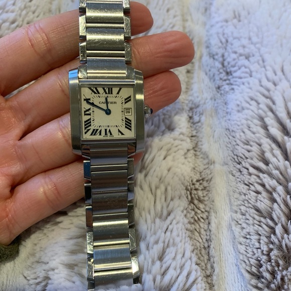 Cartier | Accessories | Cartier Womens Tank Watch Size Sm Stainless ...